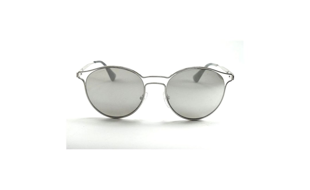 Prada Spr 62s 1BC-2B0 Silver / Light Grey Mirror Silver Lenses - Etsy