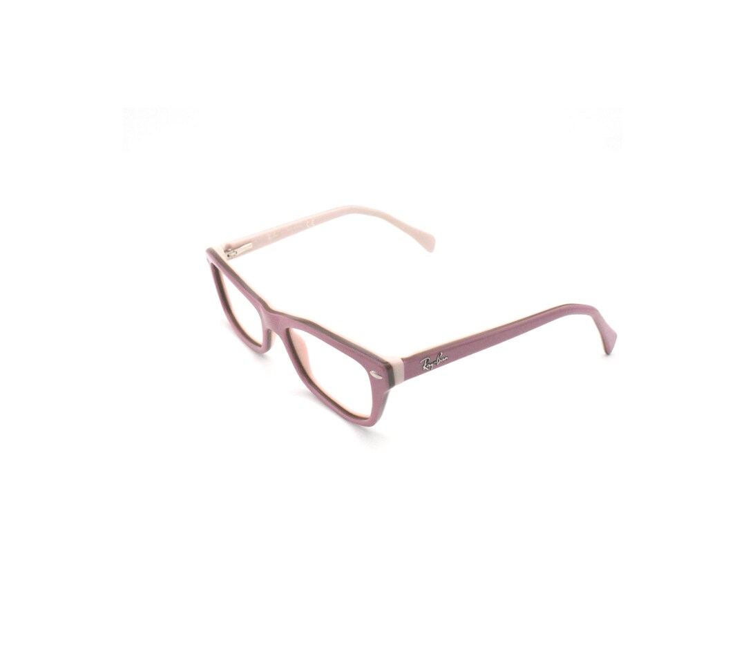 Ray-ban Kids' Eyeglasses 1550 3656 Polished Pink on Brown Frame 48 Mm ...