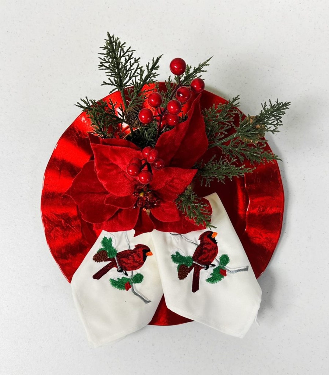 Cardinal Cloth Napkin - Etsy