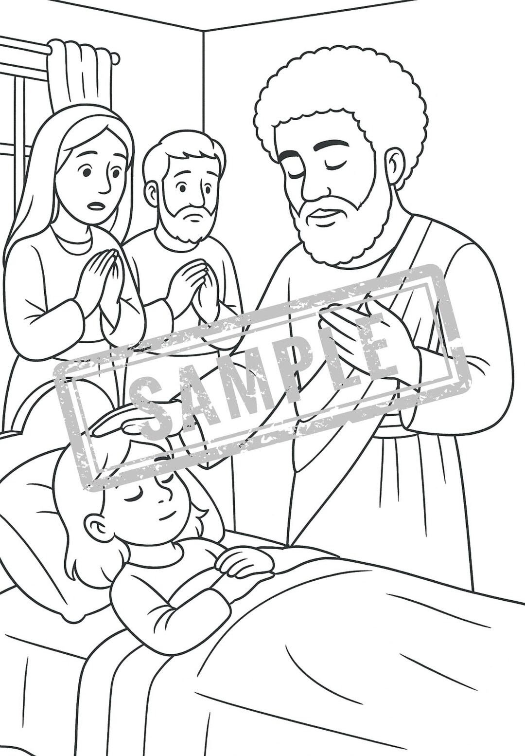 Jesus Coloring Page | Bible Verse Coloring Sheet | Sunday School ...
