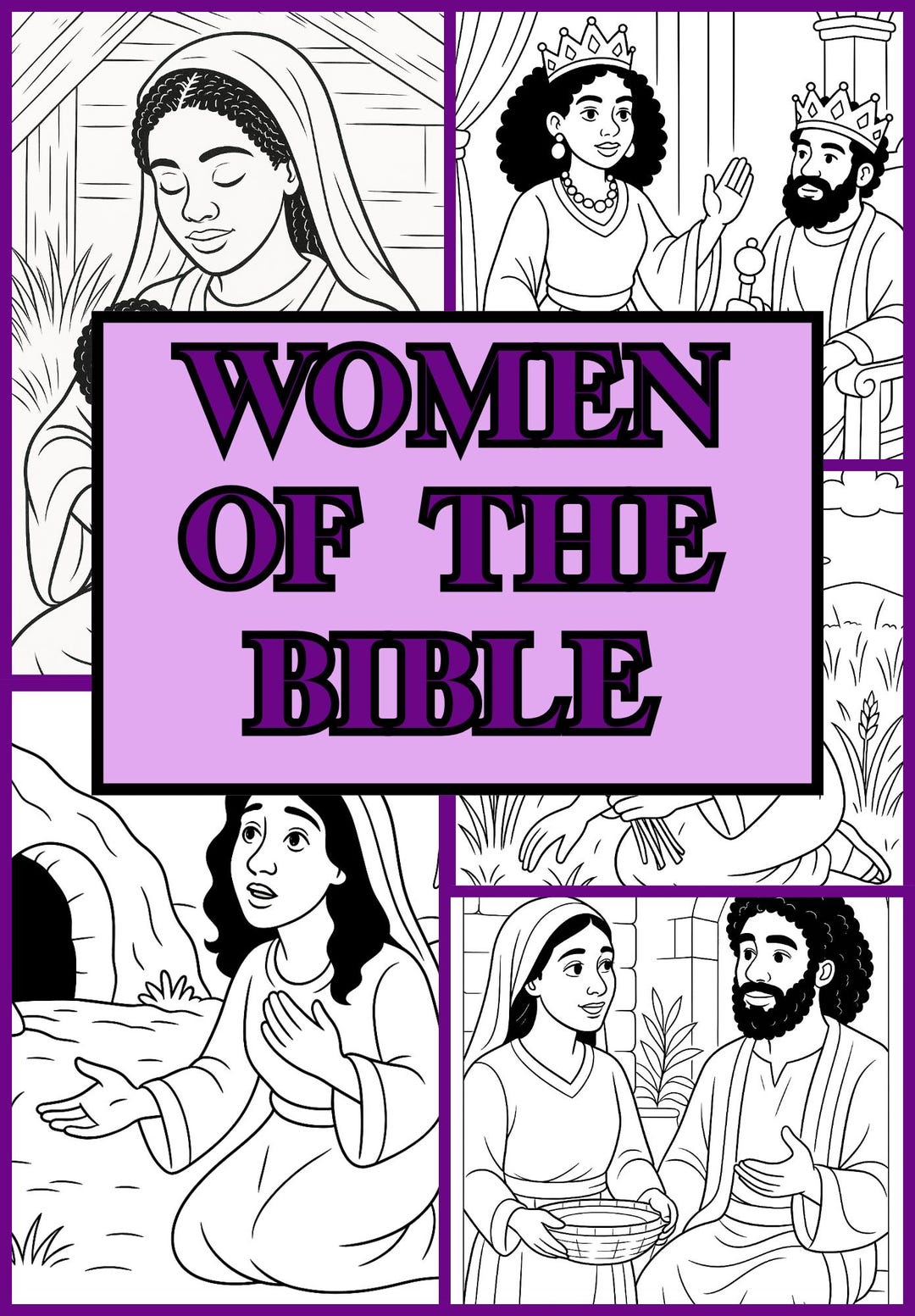 Women of the Bible Coloring Pages | Sunday School Sheets | Christian ...