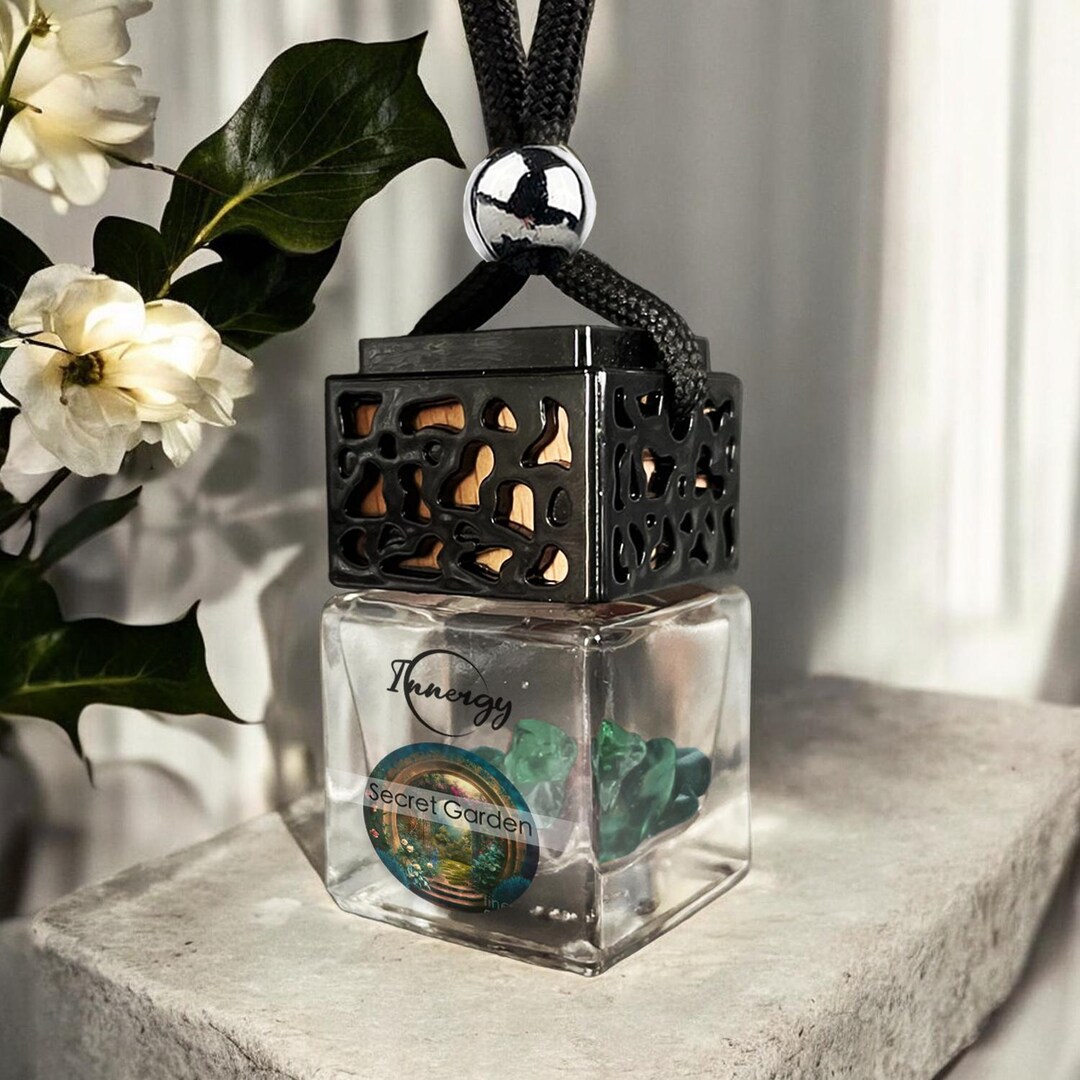 Secret Garden Crystal-enhanced Essential Oil Diffuser, Hanging Car Air ...