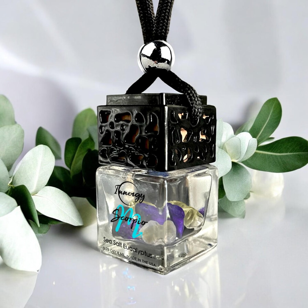 Scorpio Zodiac Crystal-enhanced Oil Diffuser, Hanging Car Air Freshener ...