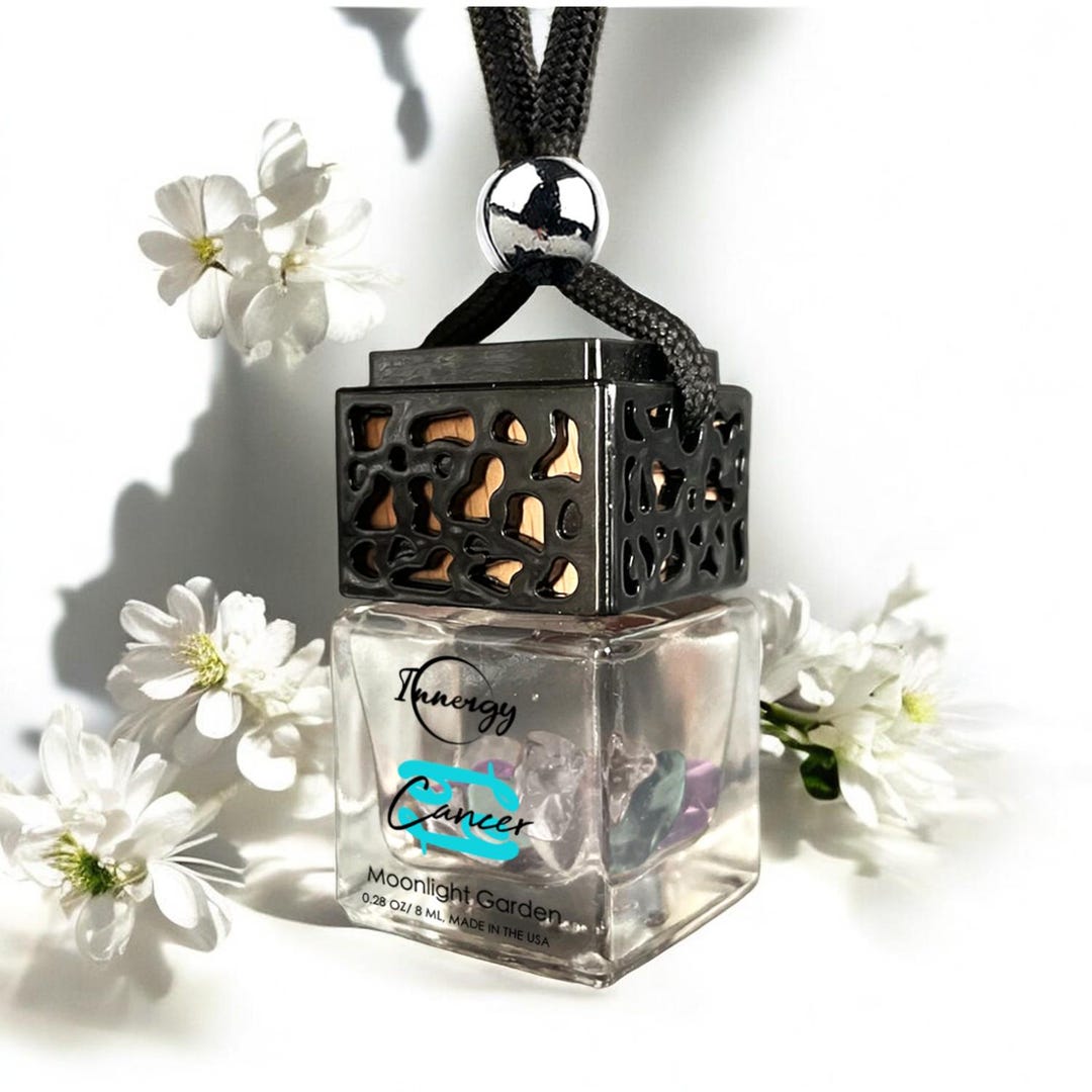 Cancer Zodiac Crystal-enhanced Oil Diffuser, Hanging Car Air Freshener ...