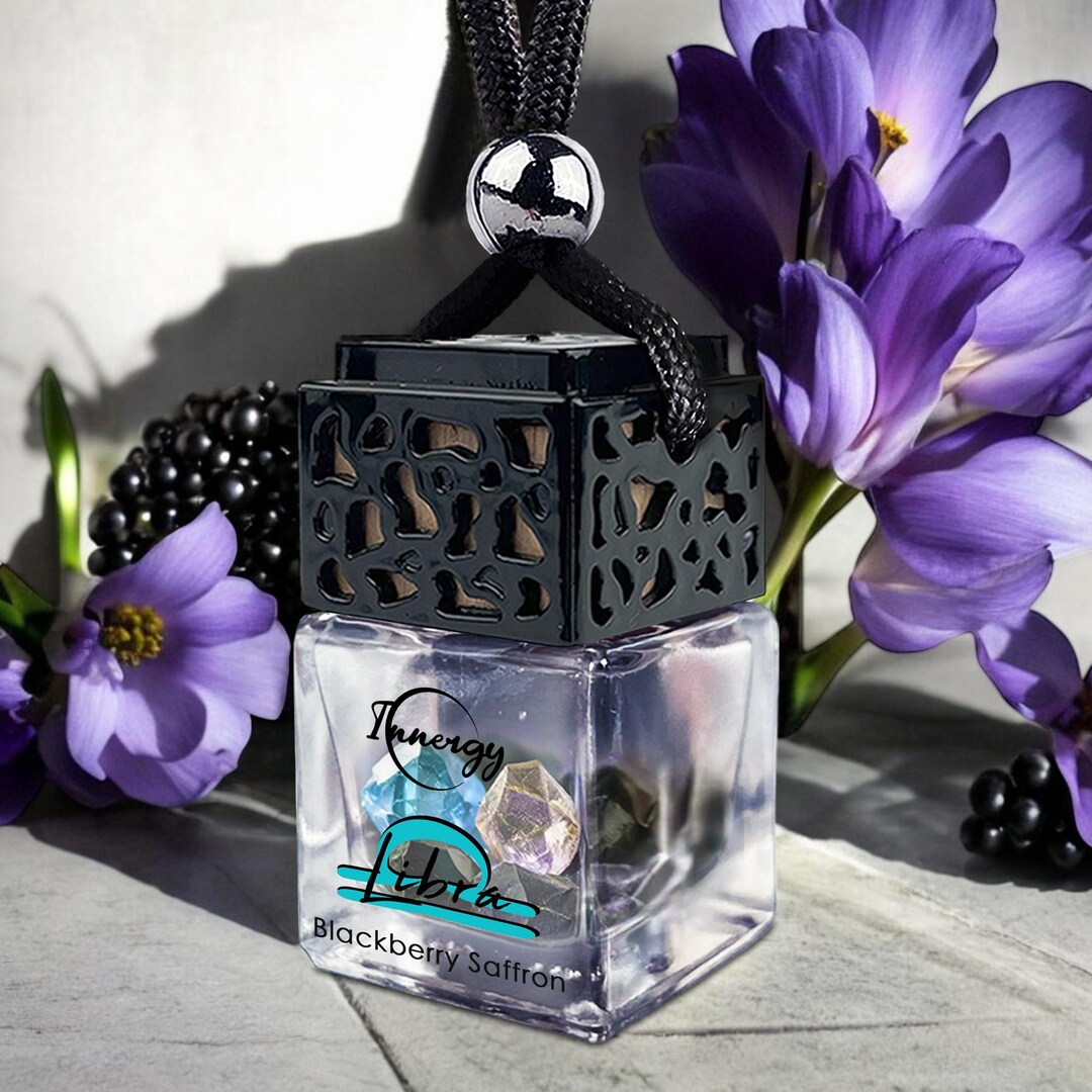 Libra Zodiac Crystal-enhanced Oil Diffuser, Hanging Car Air Freshener ...