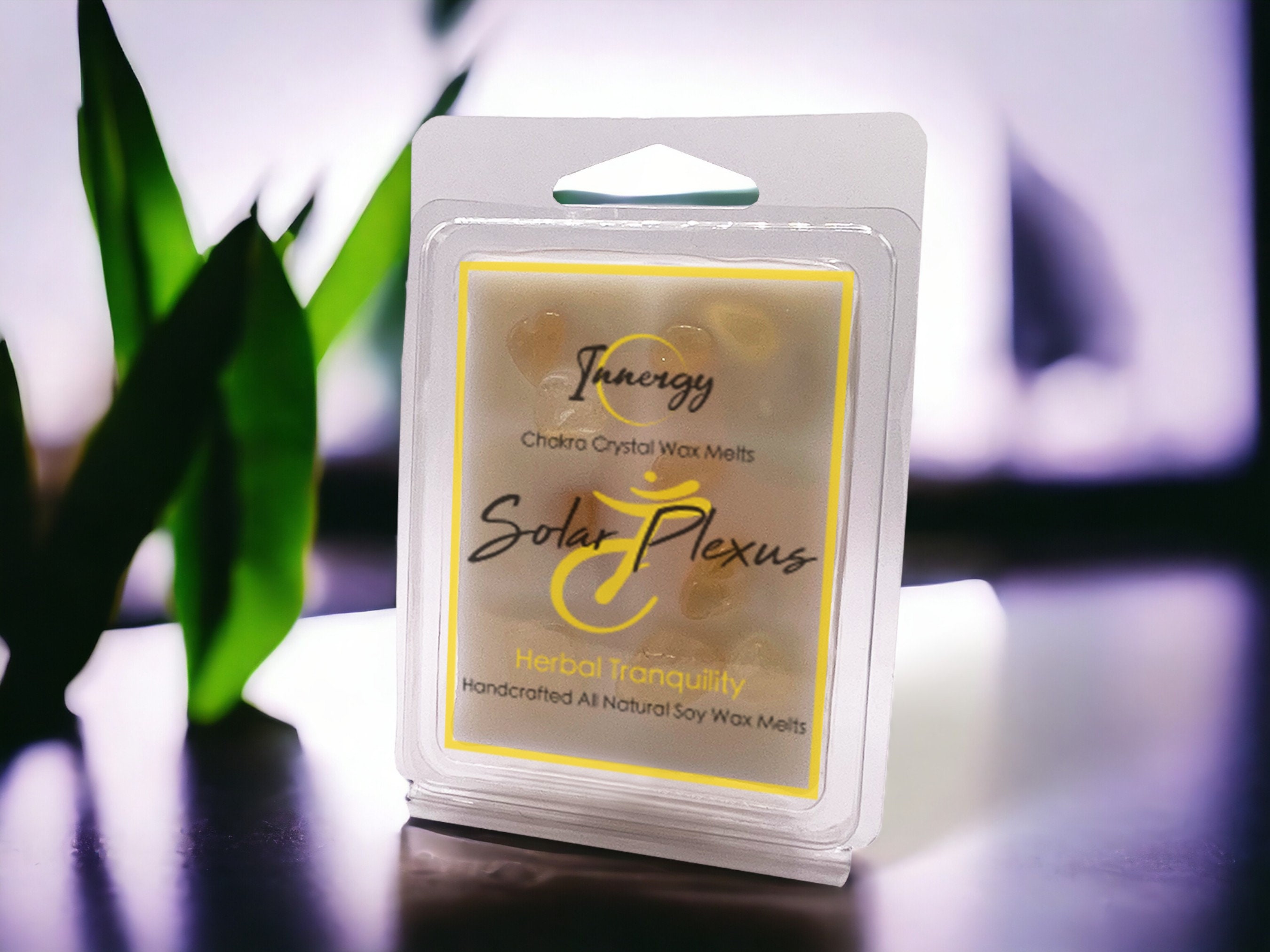 Solar Plexus Chakra Crystal-infused Soy Wax Melts, Herbal Tranquility ...