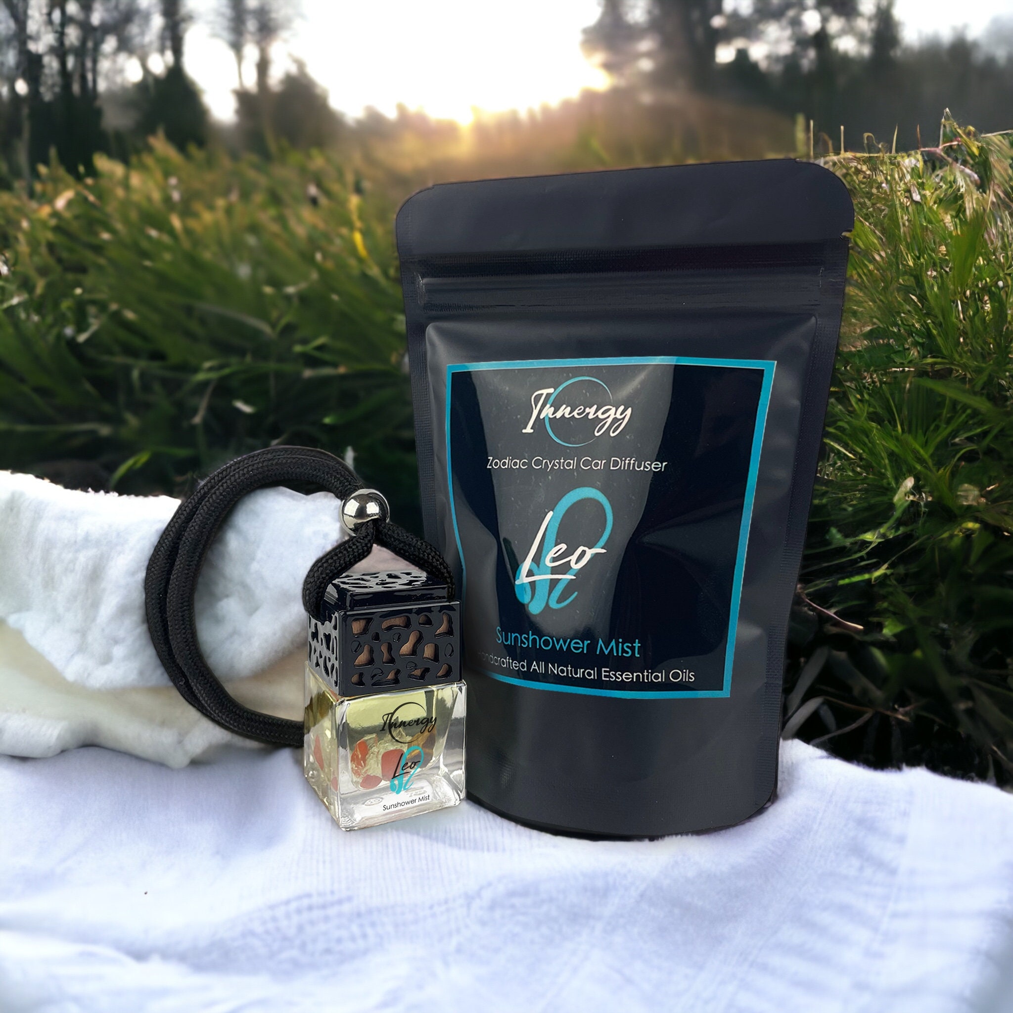 Leo Zodiac Crystal-enhanced Oil Diffuser, Hanging Car Air Freshener in Gift Package - Etsy