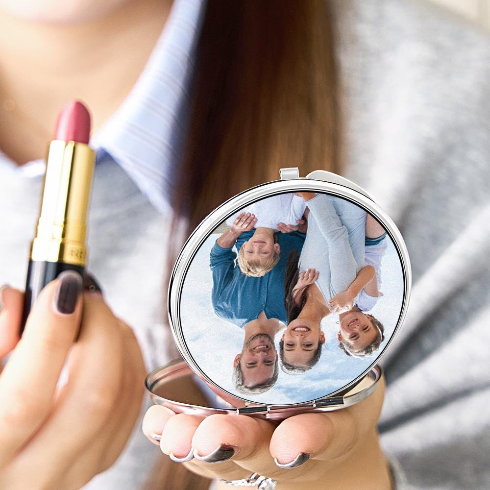 Personalized Photo Compact Mirror: Custom Travel Mirror - Etsy
