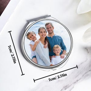 Personalized Photo Compact Mirror: Custom Travel Mirror - Etsy