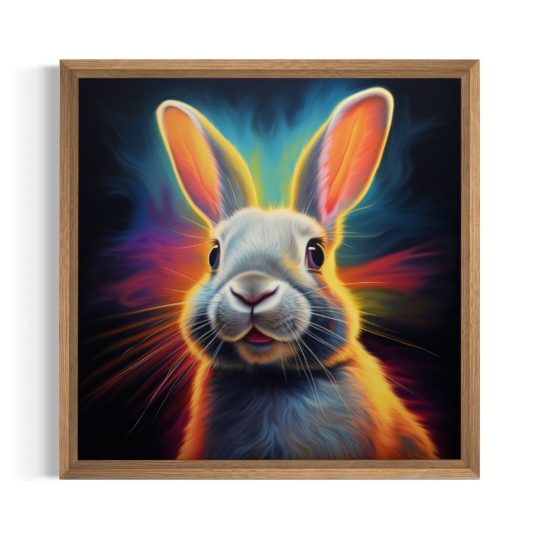 Cute Wall Art Decor Rainbow Colored Art Good Mood Poster Colorfull Wall ...