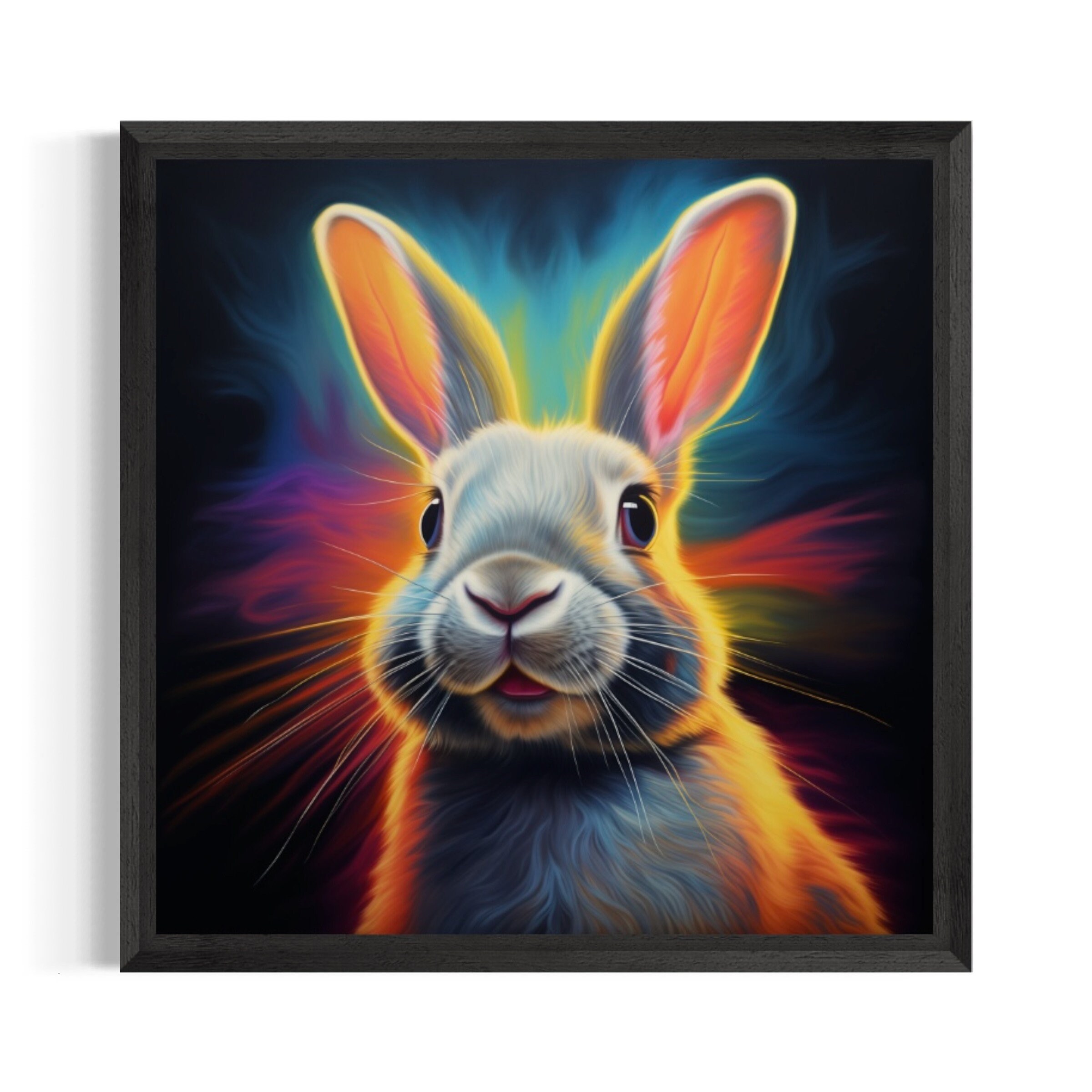 Cute Wall Art Decor Rainbow Colored Art Good Mood Poster Colorfull Wall ...