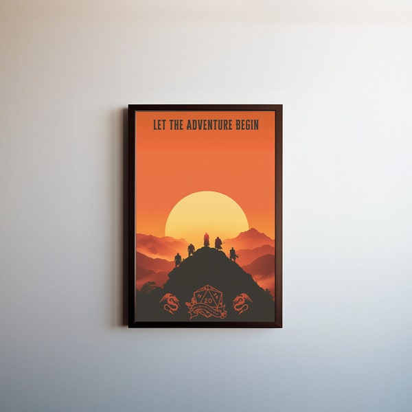 Minimalist Dnd Home Decor - Etsy