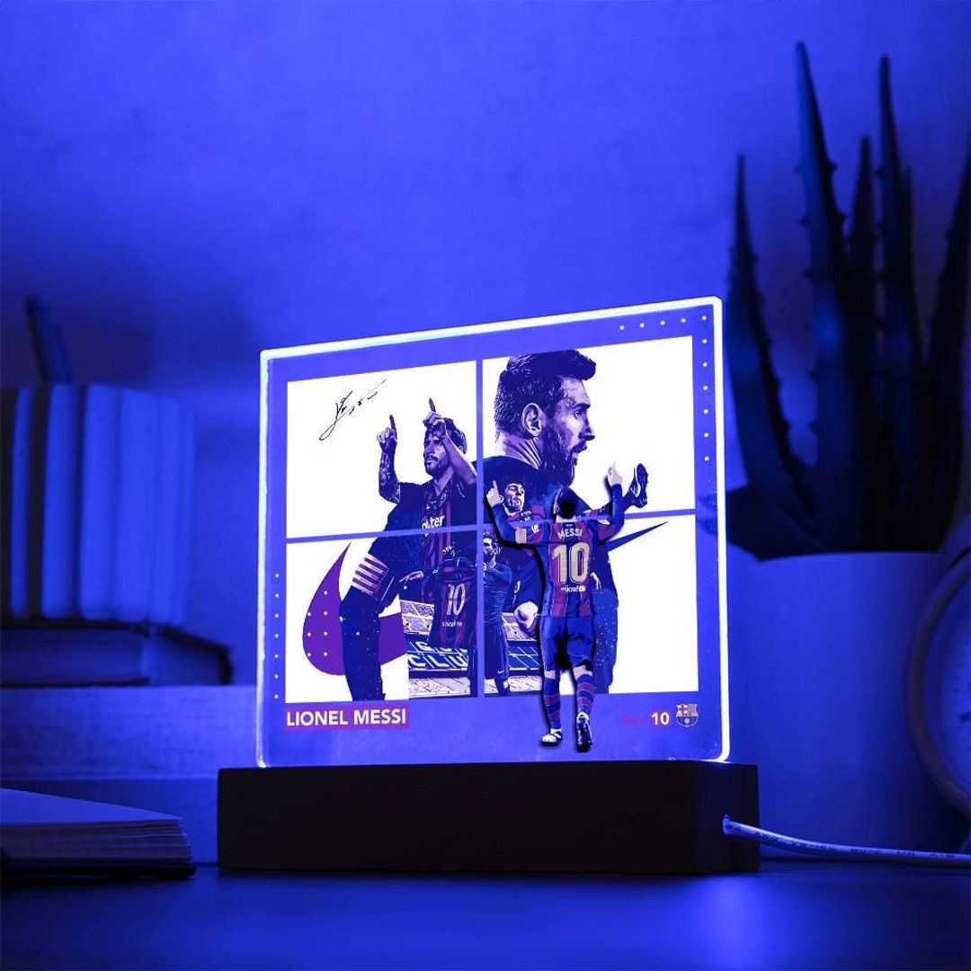 Lionel Messi Led Acrylic Plaque - Etsy