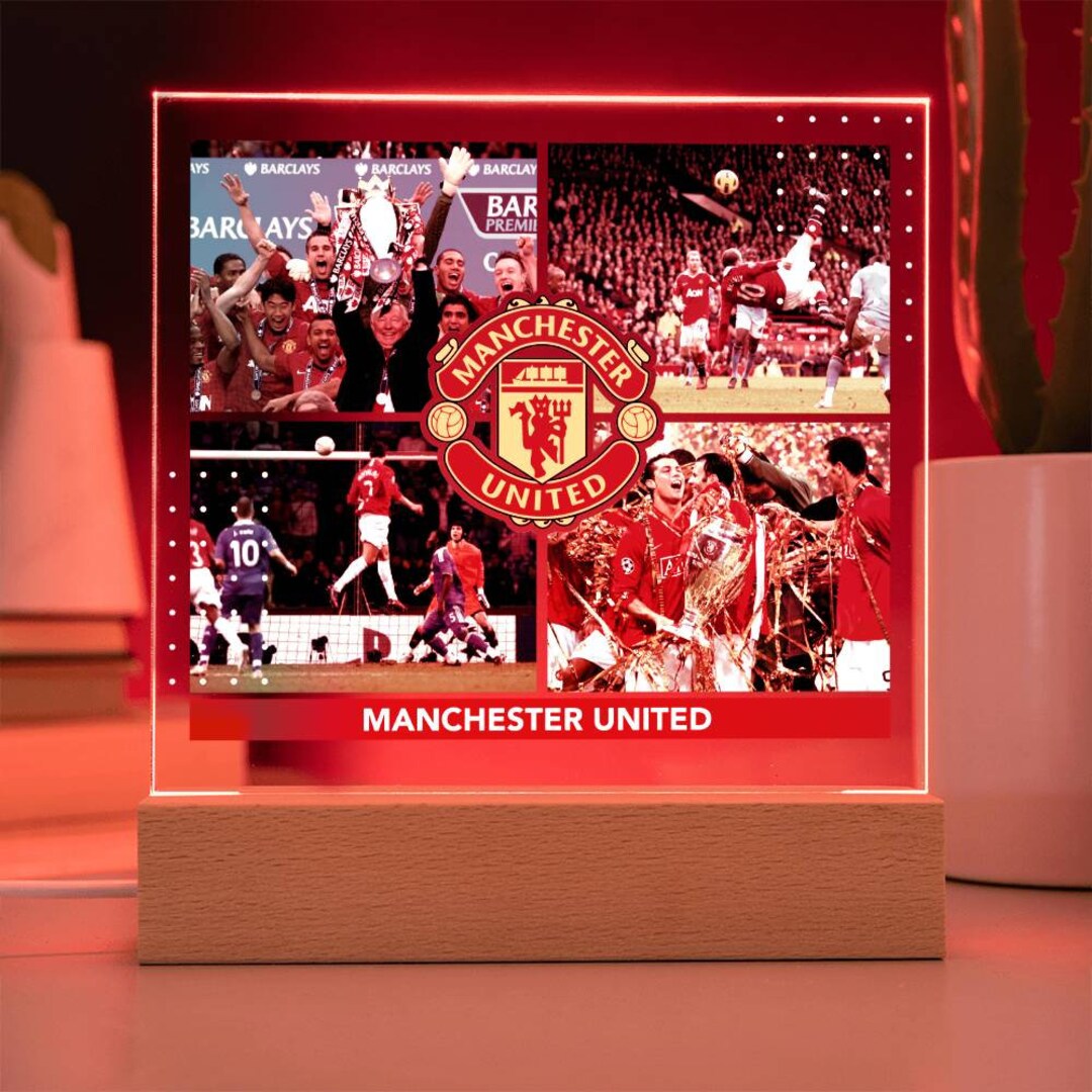 Manchester United Led Acrylic Plaque - Etsy Australia