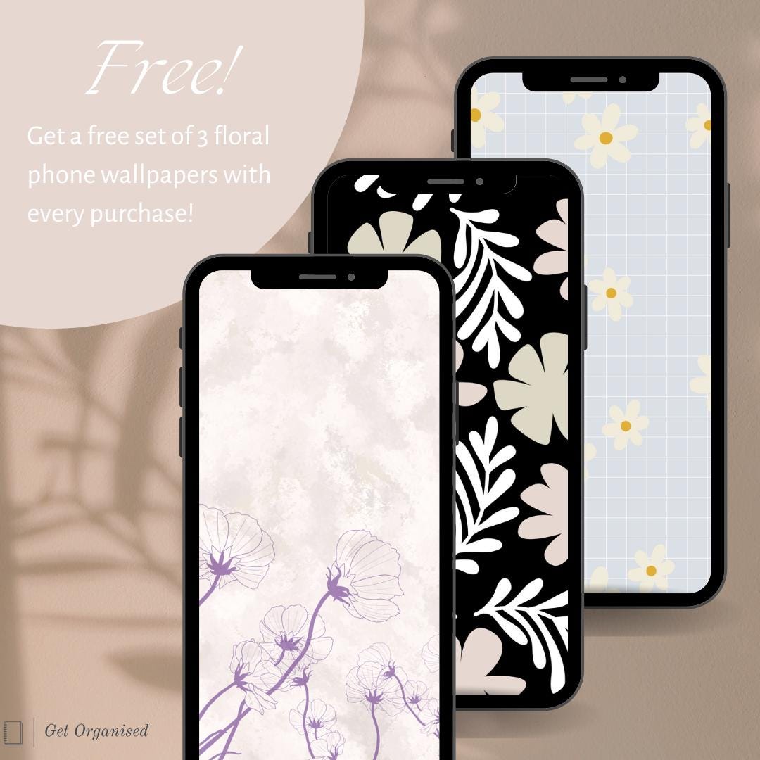 2025 Digital Desktop Organizer Wallpaper for Mac & Windows, Desktop ...