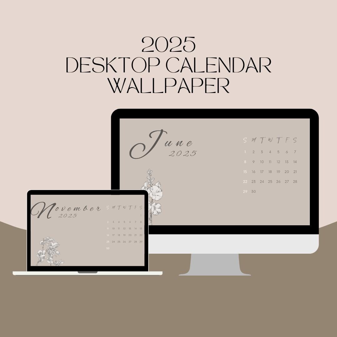 2025 Desktop Organizer Wallpaper | January 2025-december 2025 | Desktop ...