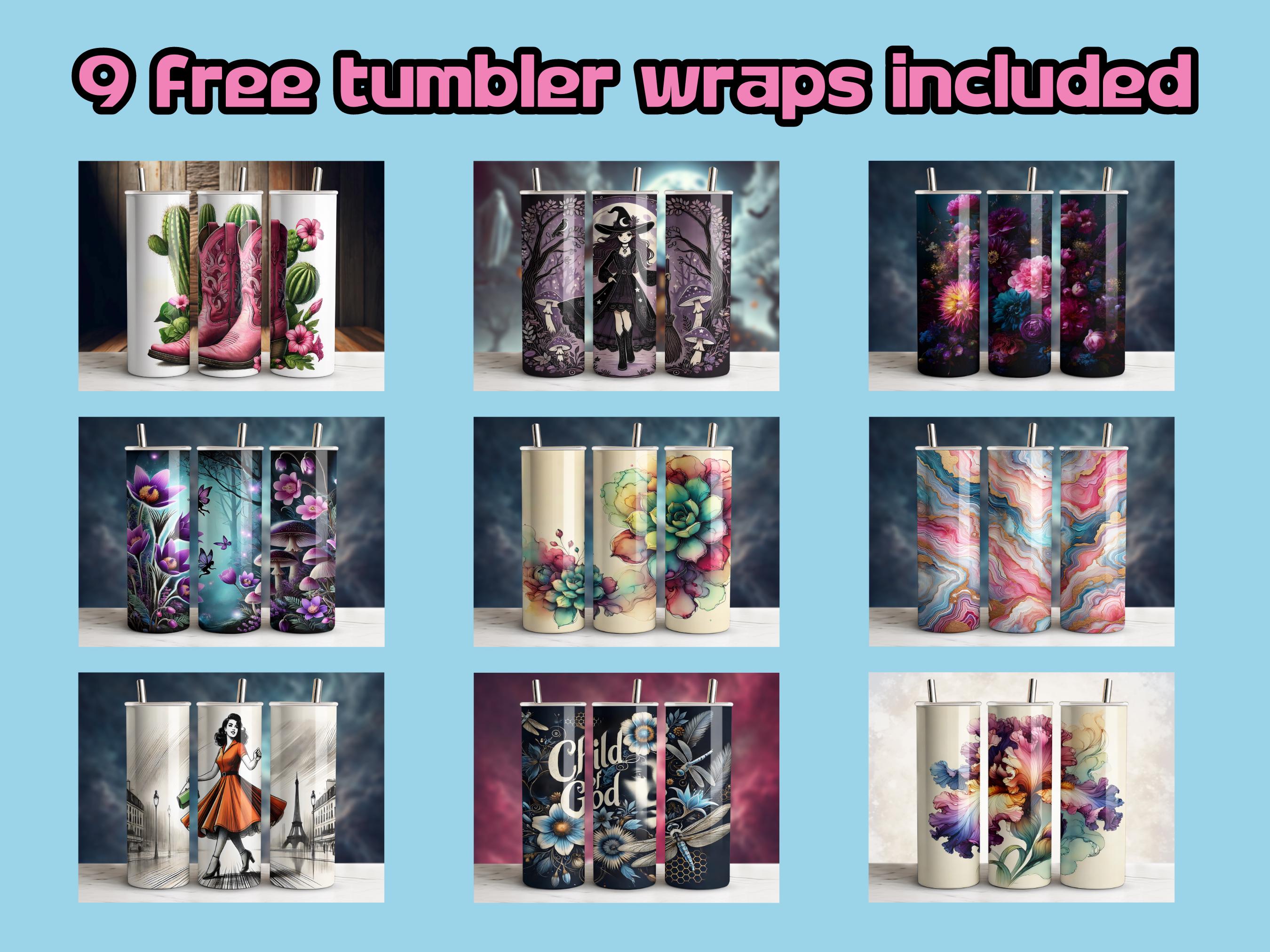 Rest in Peace Tumbler Wrap, Angel Wings Lillies and Roses Digital ...