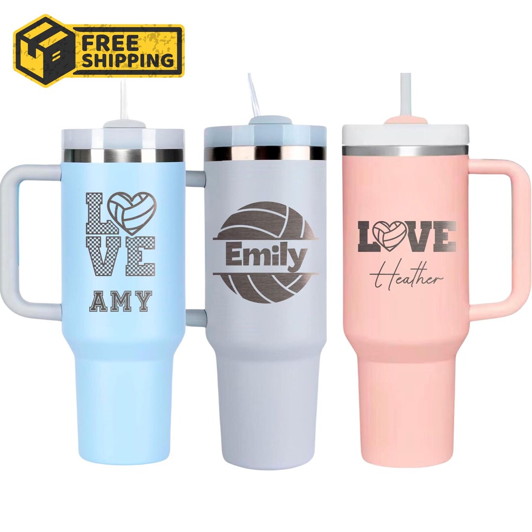 Volleyball Custom Tumbler | Personalized Cups | FREE SHIPPING ...