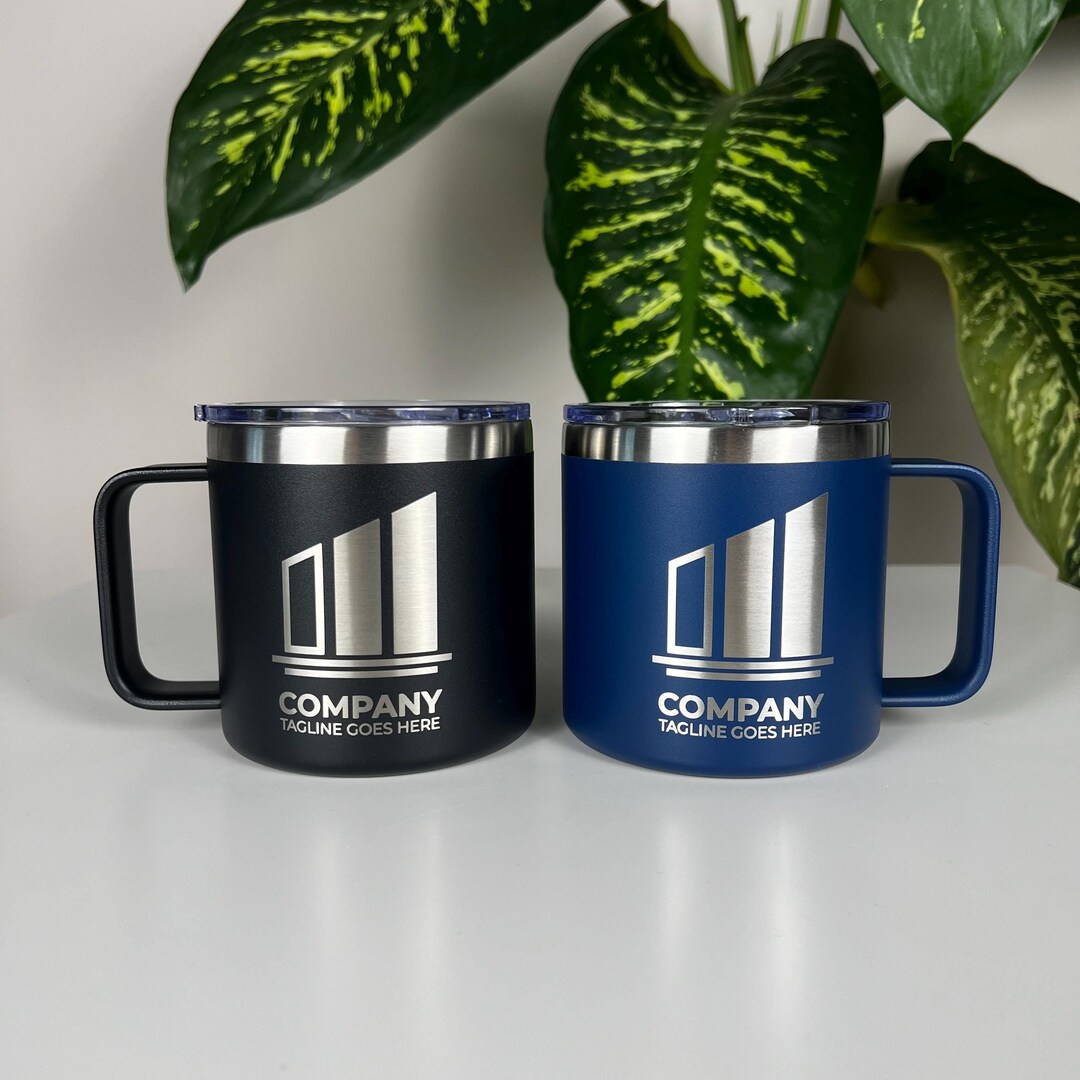 Coffee Mug, Company Logo Cup, Custom Tumbler, Thermal Coffee Cup, Laser ...