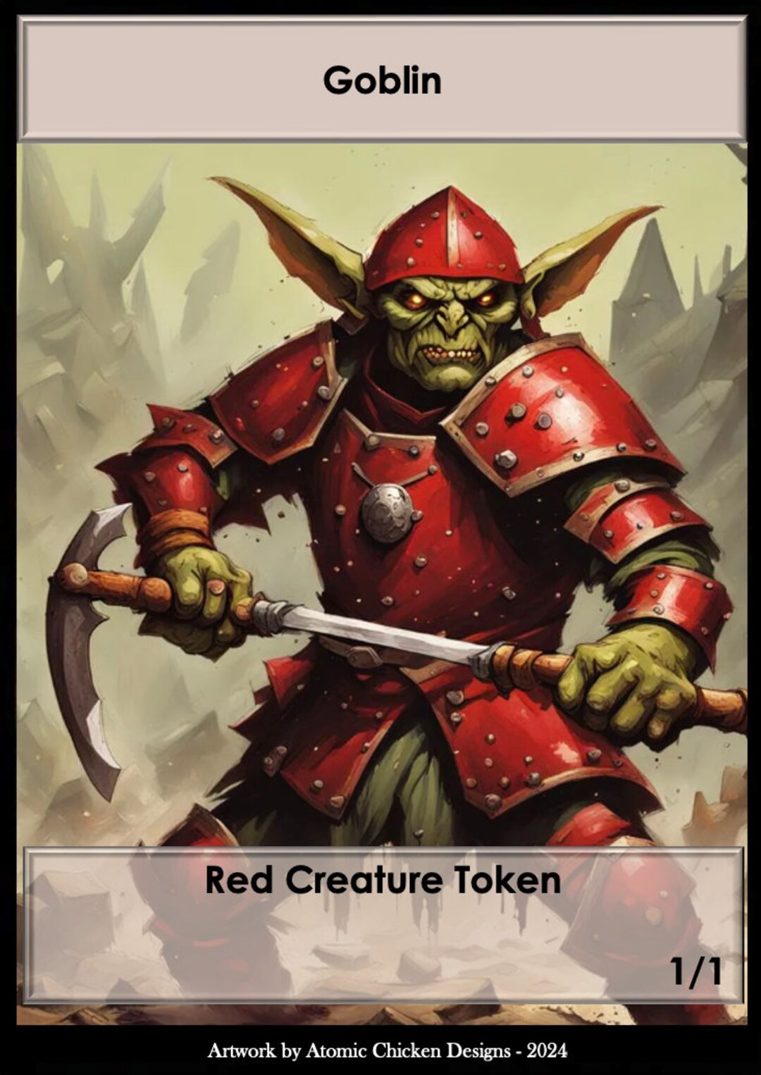 MTG Token Goblin - Etsy