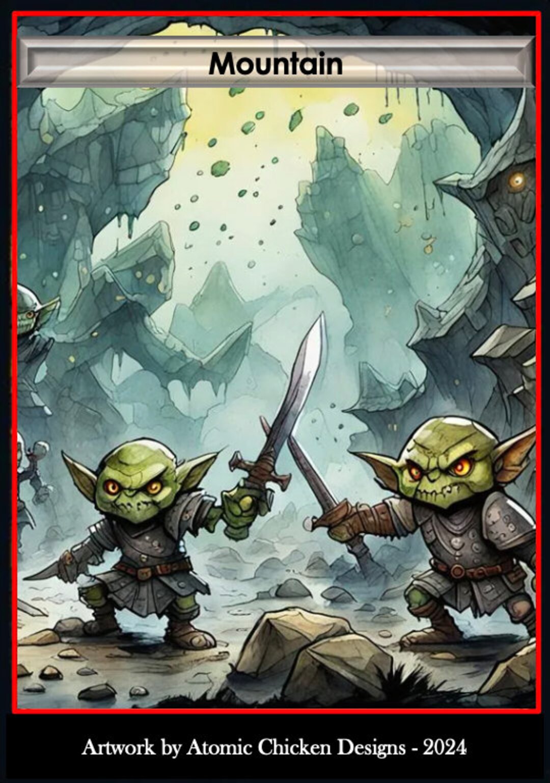 MTG - Basic Land - Goblin Mountain, Version 1 - Etsy