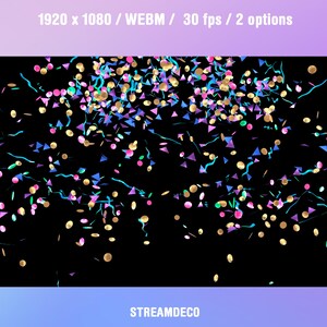 Confetti Animated Stream Overlays, Fullscreen Twitch Alerts, Streamer ...