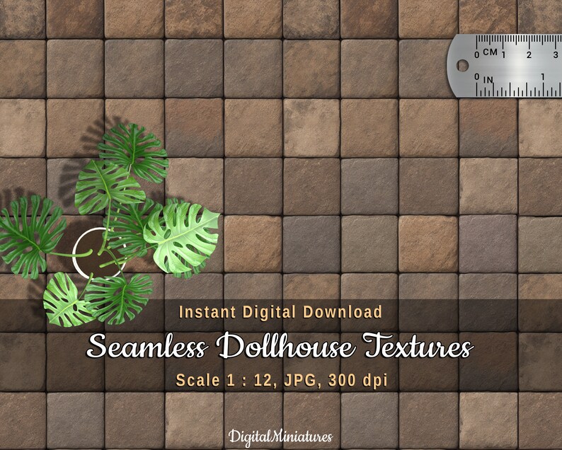 Stone Cladding and Paving Printable Sheets for DIY Dollhouse and ...