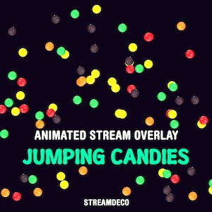 Animated Twitch Alert, Stream Overlay, Jumping Round Candies, Fun ...
