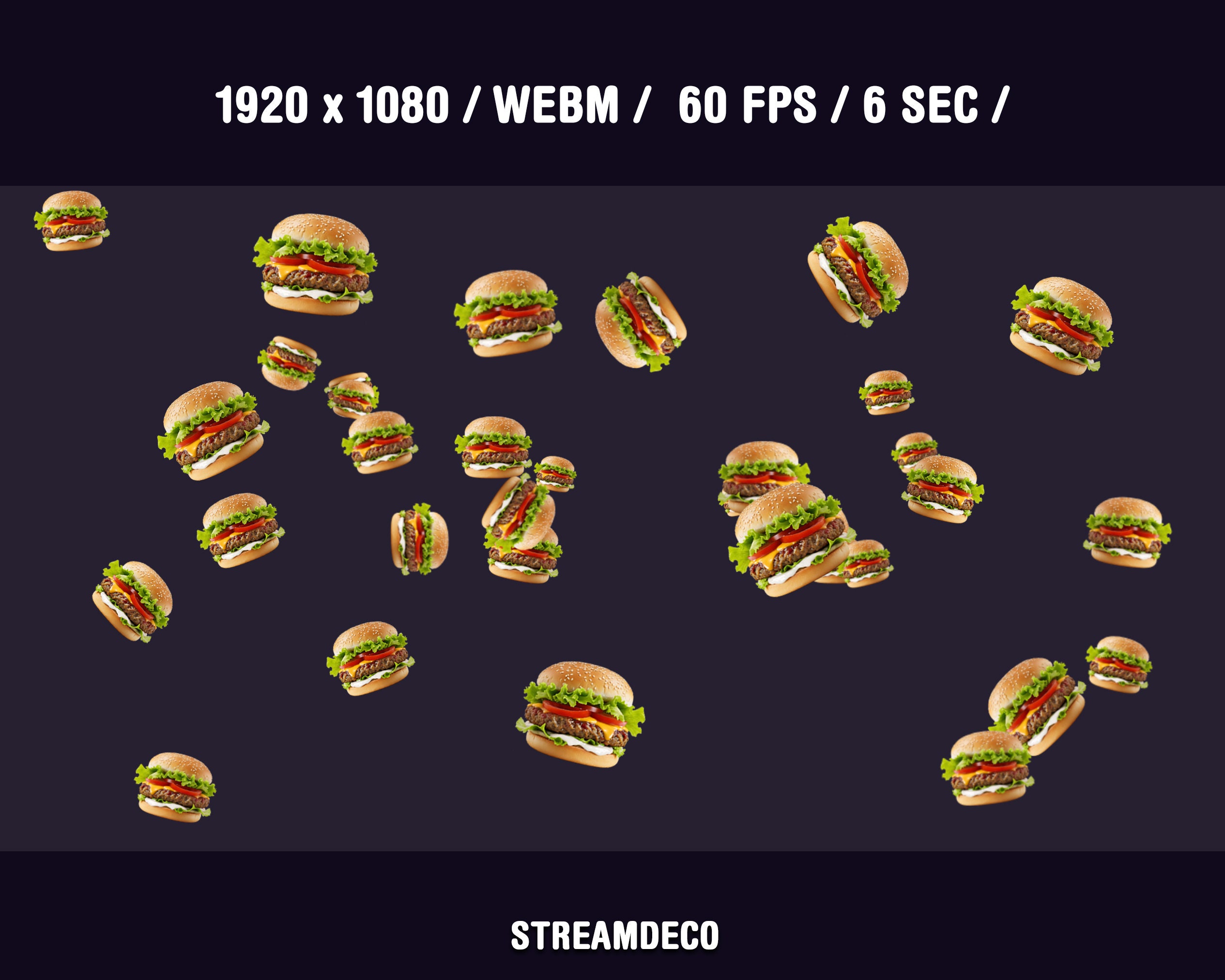 Burger Shooting Animated Twitch Alert, Stream Alert for Streamlabs ...
