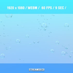 Air Bubbles Animated Twitch Overlay, Underwater Stream Decoration ...