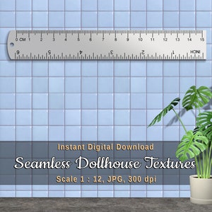 Blue and White Ceramic Tiles Printable Sheets for DIY Dollhouse and ...