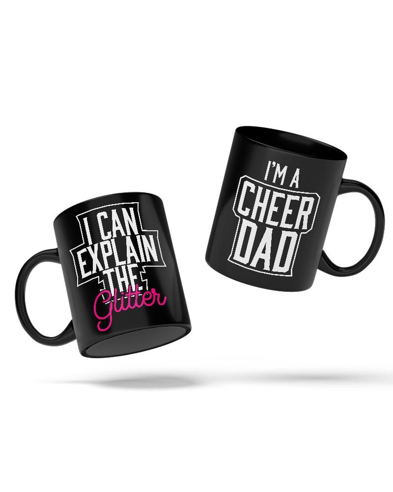 Cheer Dad SVG | I Can Explain the Glitter, Cheerleading Dad Design ...
