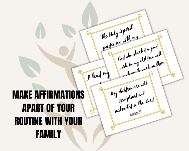 Biblical Affirmations for Parents, Affirmations for Parents With ...