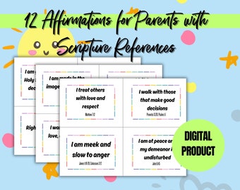 Christian Affirmations for Kids - Etsy