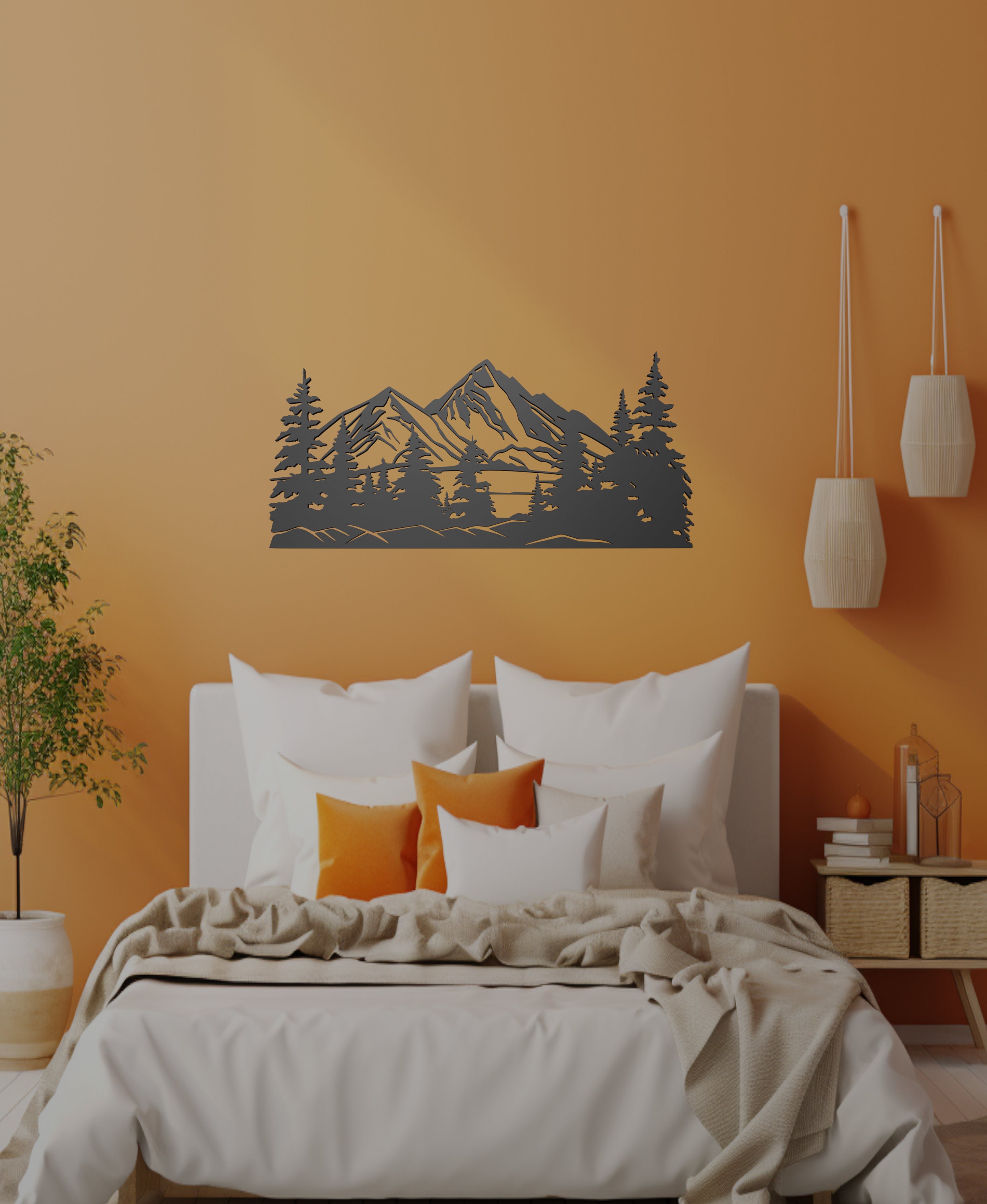 Majestic Mountain Peaks 3D Wall Art - Etsy