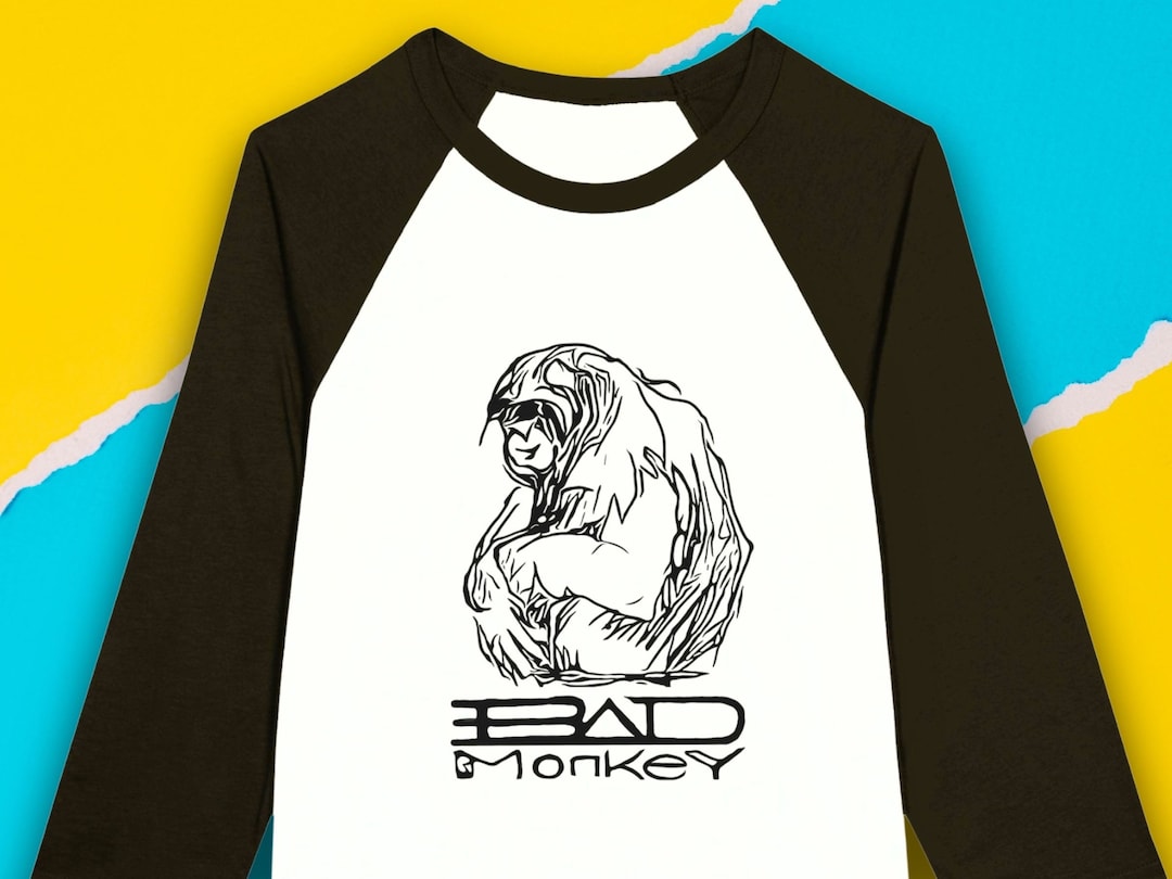 Original Bad Monkey Logo T-shirt, Hand Draw Illustration Art, Classic ...