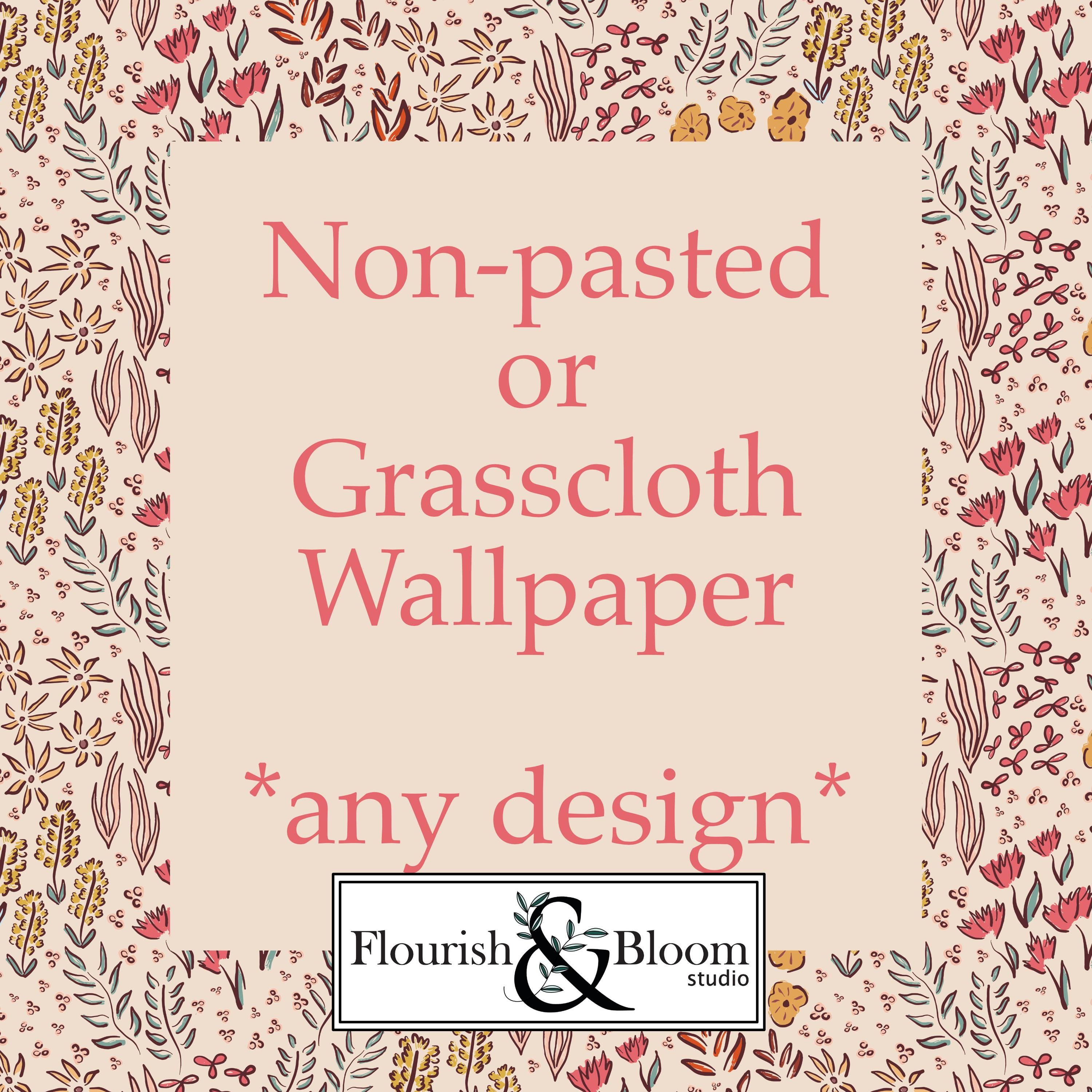 Grasscloth Wallpaper, Traditional Wallpaper, Blockprint Wallpaper ...