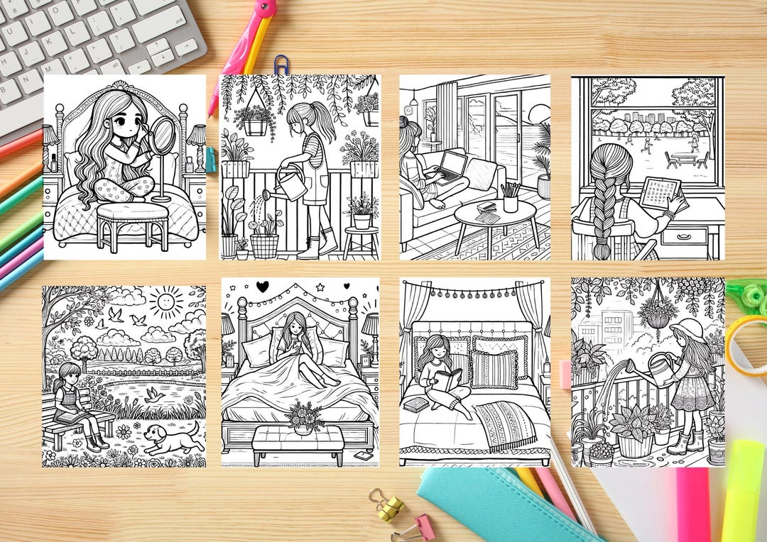 A Girl's Chapter - Colouring Pages for Kids, Colouring Pages Adults ...