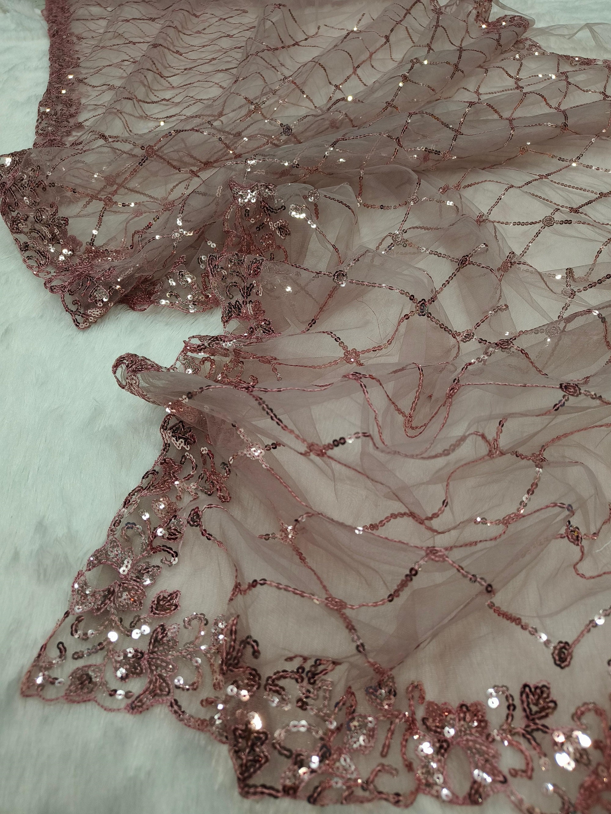 Butterfly Net Sequence Saree, Saree for USA Women, Designer Saree ...