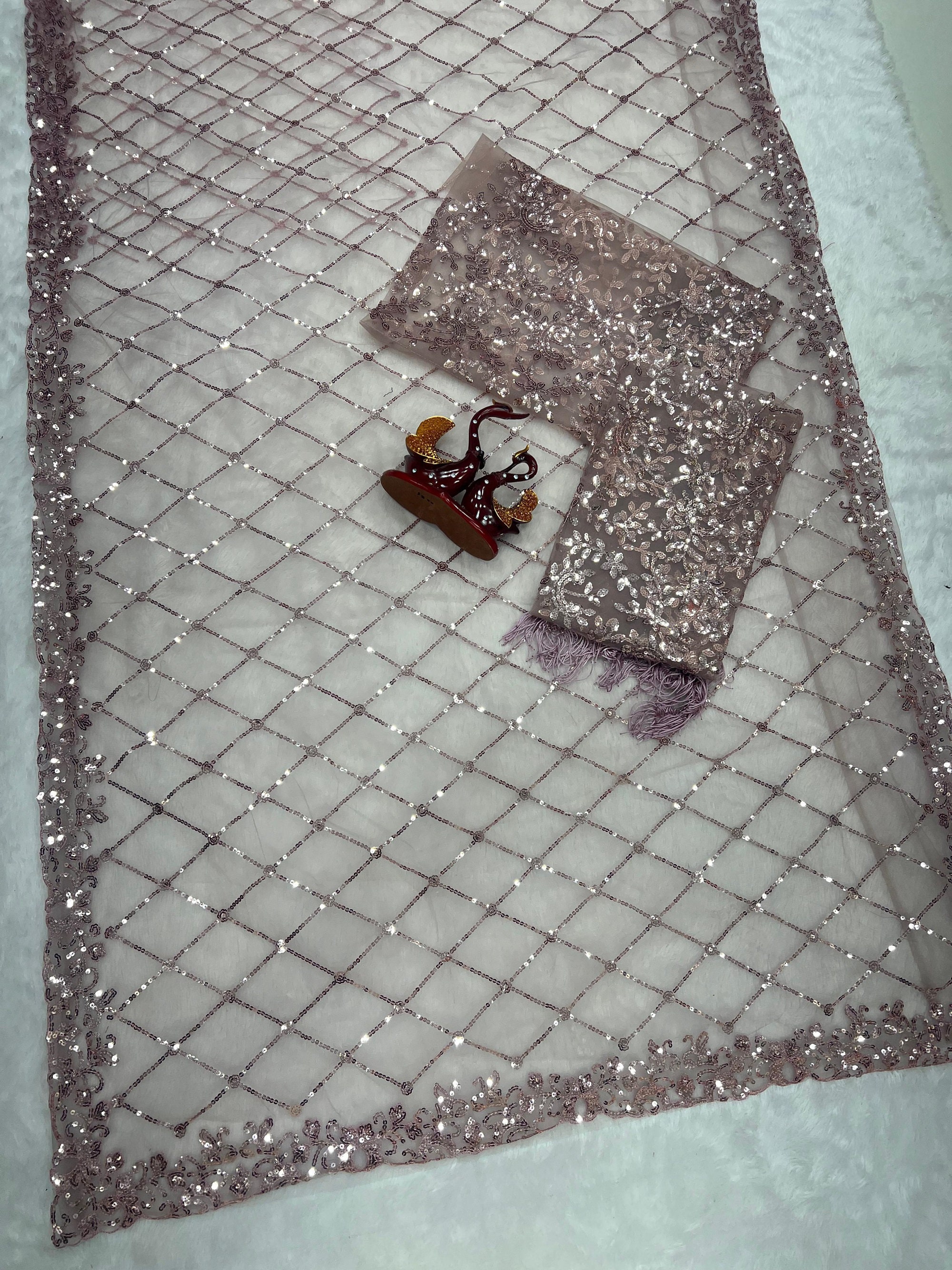 Butterfly Net Sequence Saree, Saree for USA Women, Designer Saree ...