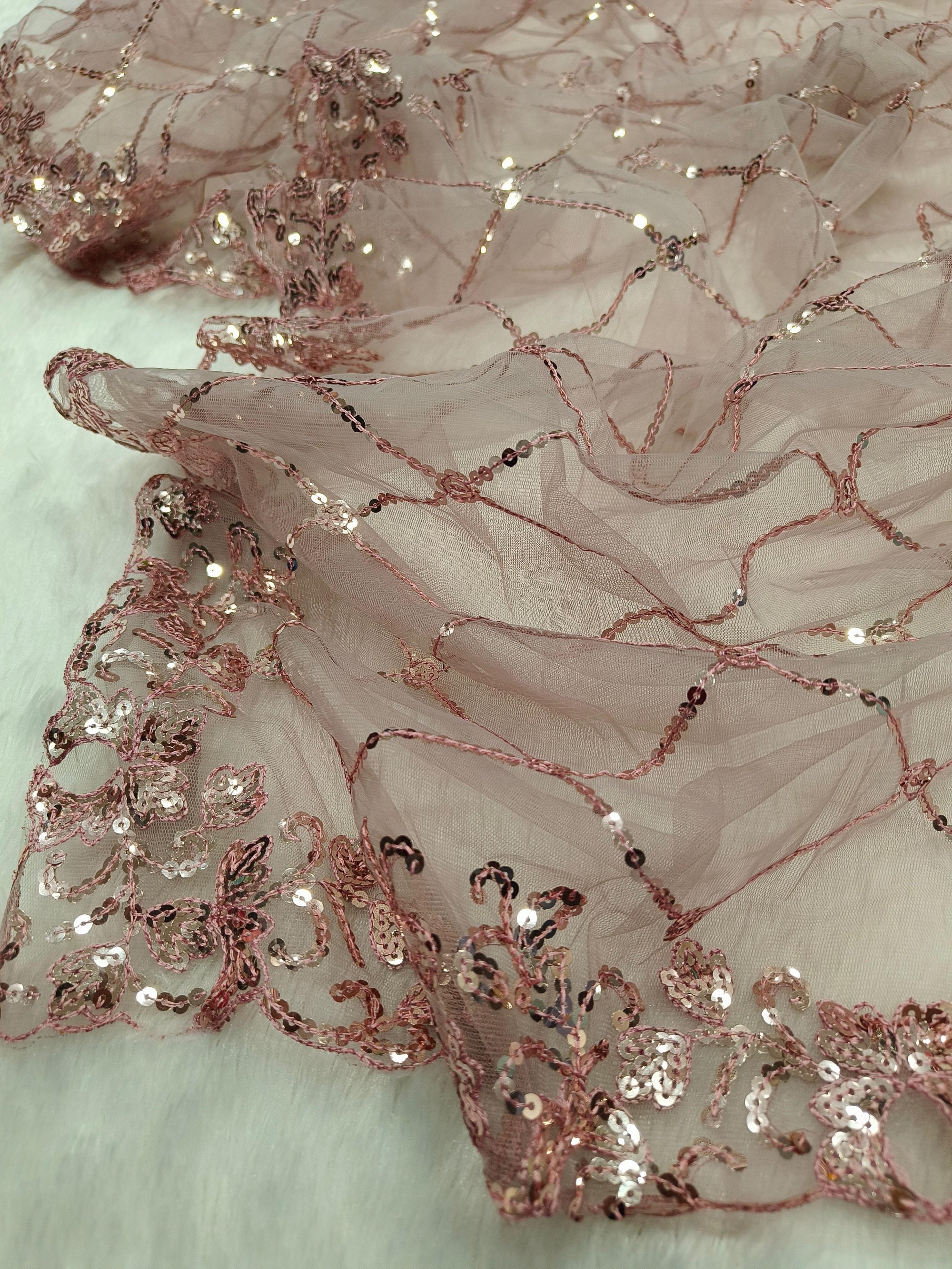 Butterfly Net Sequence Saree, Saree for USA Women, Designer Saree ...