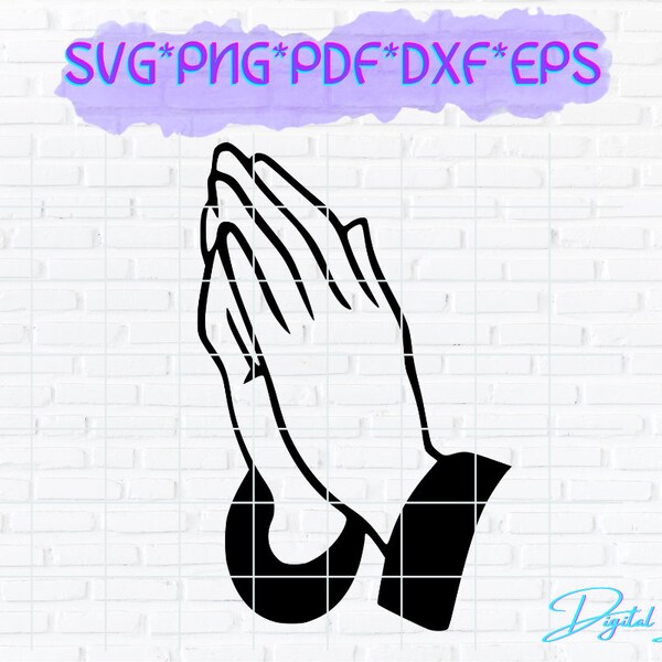 Guadalupe Prayer Hands Svg - Etsy