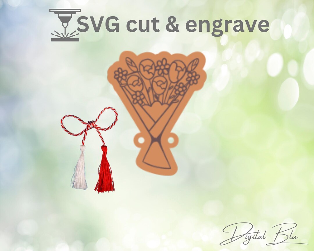 SVG Vector Martisor Buchet De Flori - Etsy