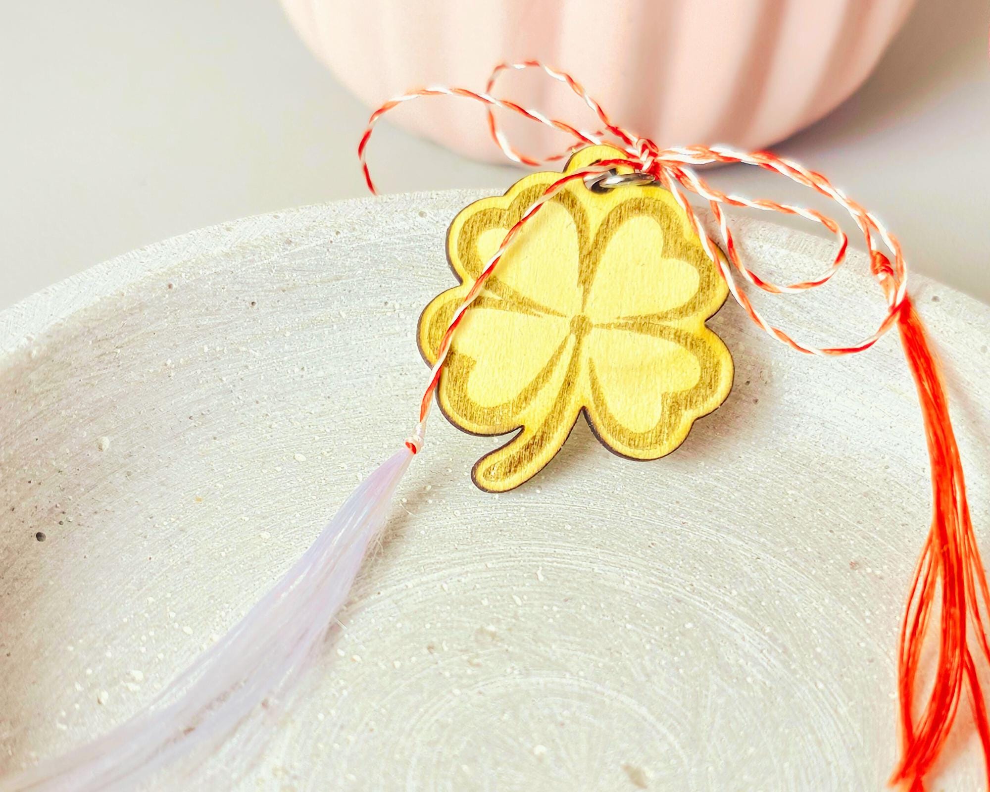 SVG Cut File Martisor Trifoi Cu 4 Foi - Etsy