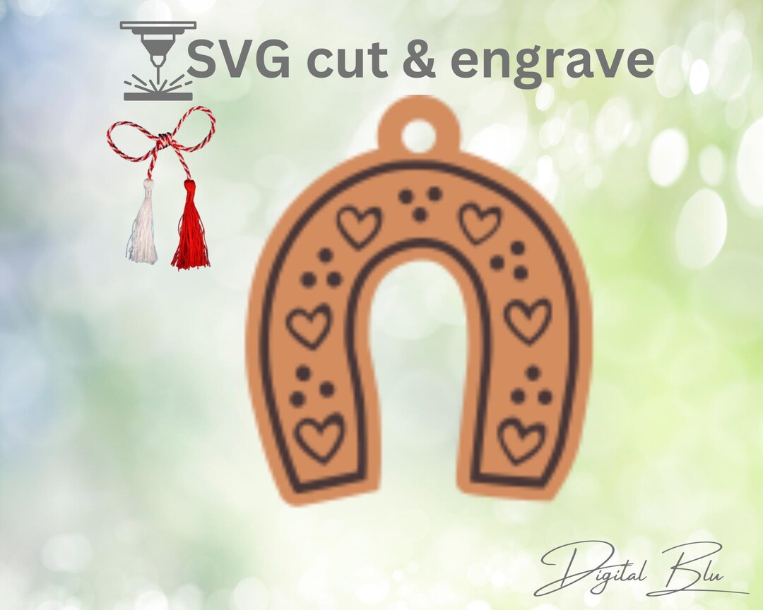SVG Vector Martisor Potcoava - Etsy