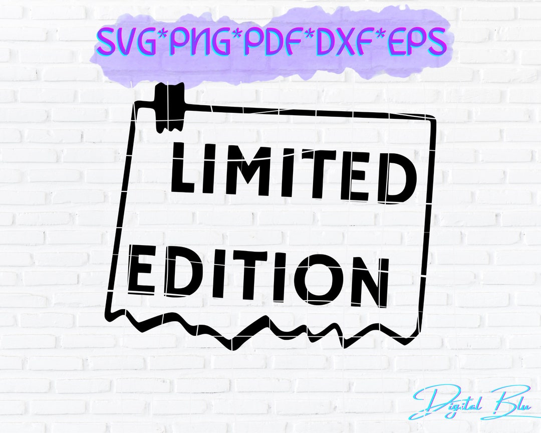 SVG Cut File Limited Edition Post It - Etsy