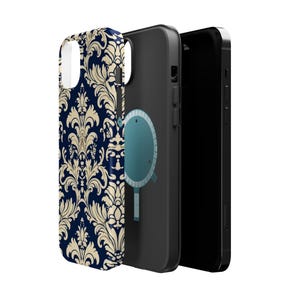 IPhone Tough Cases, Vintage Baroque Style Damask Pattern, Floral Design ...