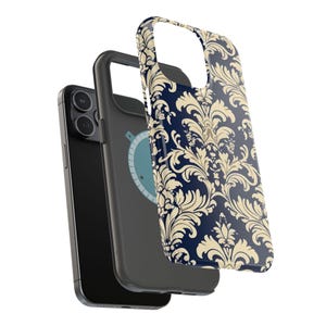 IPhone Tough Cases, Vintage Baroque Style Damask Pattern, Floral Design ...