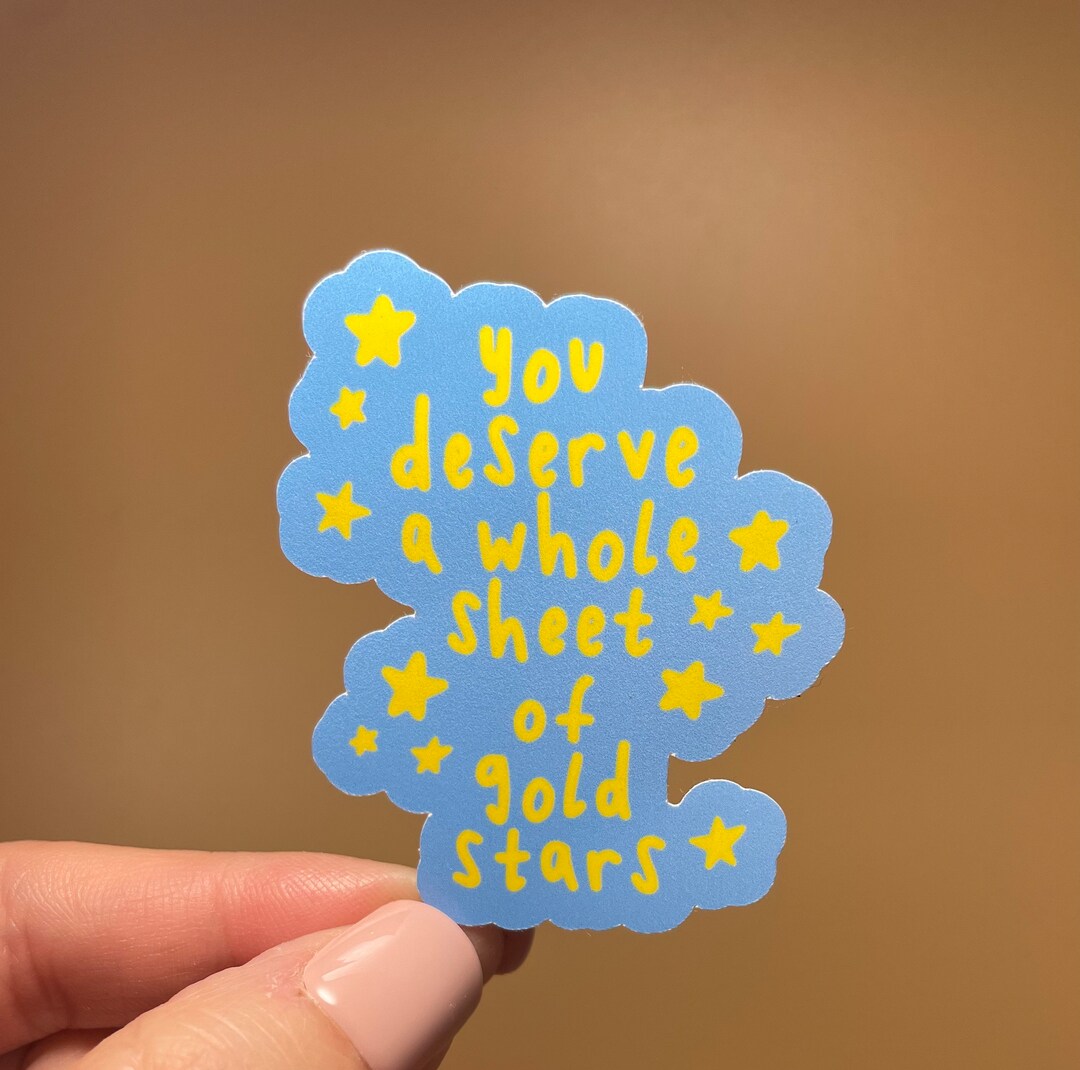 Gold Stars Sticker| Vinyl Sticker| Back to School Sticker| Teacher ...