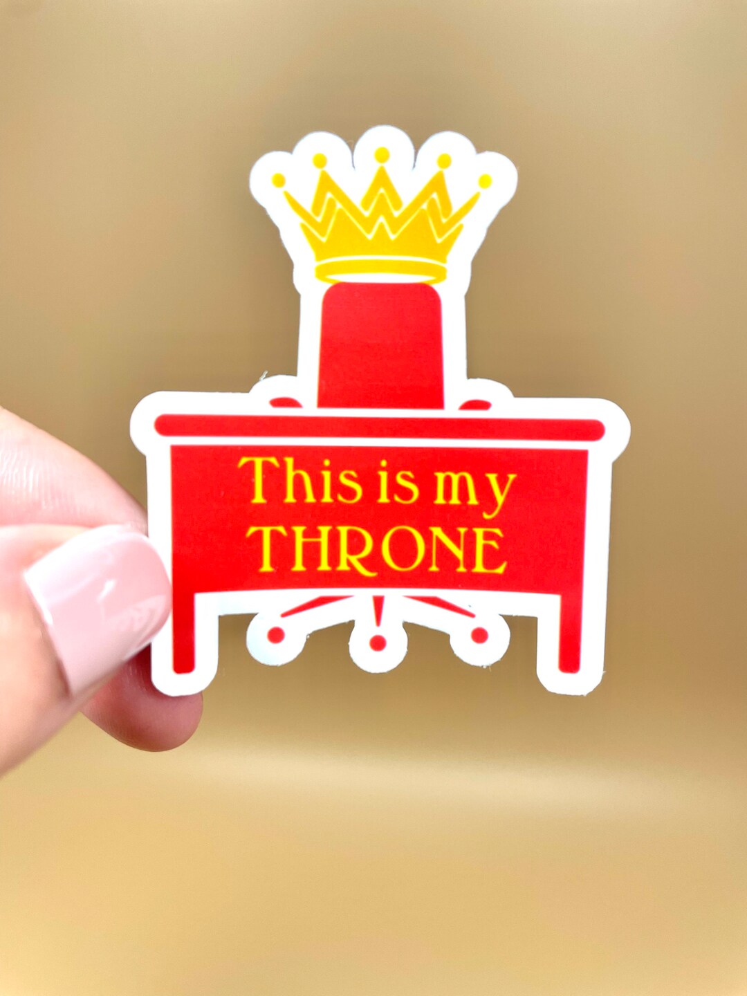 This is My Throne Sticker| Vinyl Sticker| Back to School Sticker ...